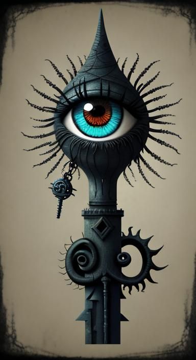 Sauron’s Eye Key - AI Generated Artwork - NightCafe Creator