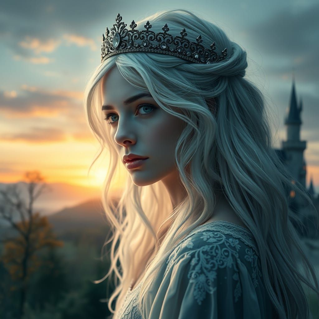 A beautiful Elves princess at Castle's woods.