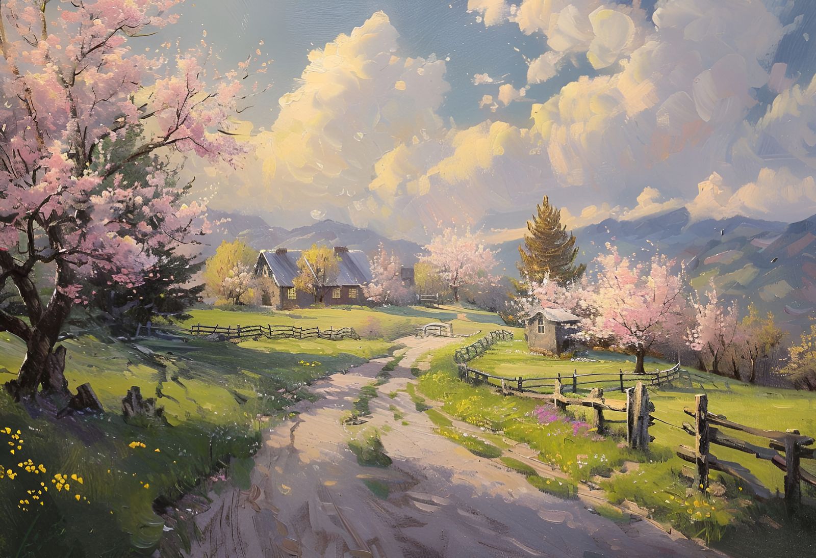 EV3030-Vintage Art of An Award Winning Masterpiece of A Serene ...