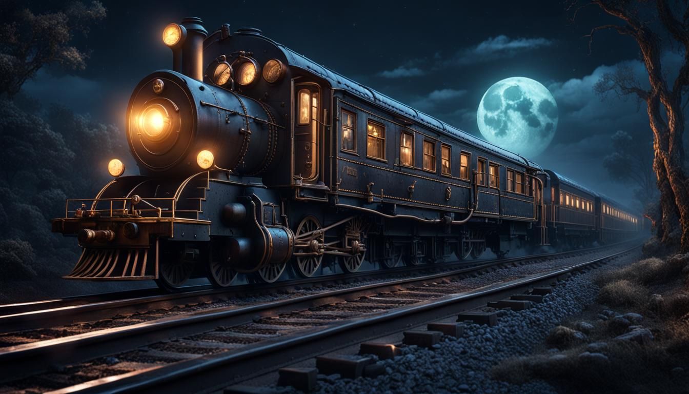 phantom train - AI Generated Artwork - NightCafe Creator