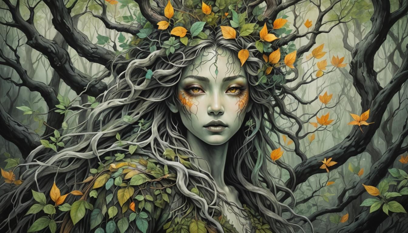 PORTRAIT: DRYAD - AI Generated Artwork - NightCafe Creator