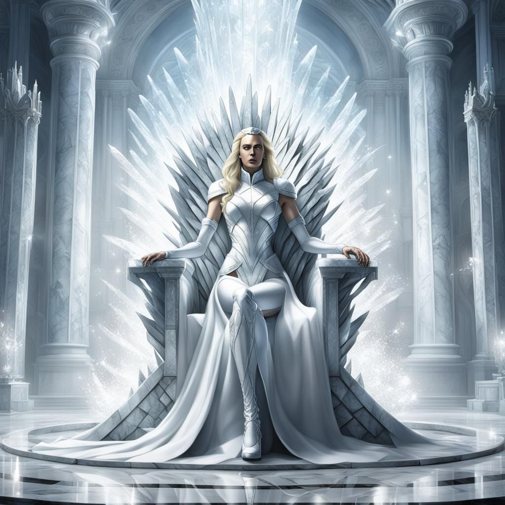 Marvel's Emma Frost aka the White Queen - AI Generated Artwork - NightCafe Creator