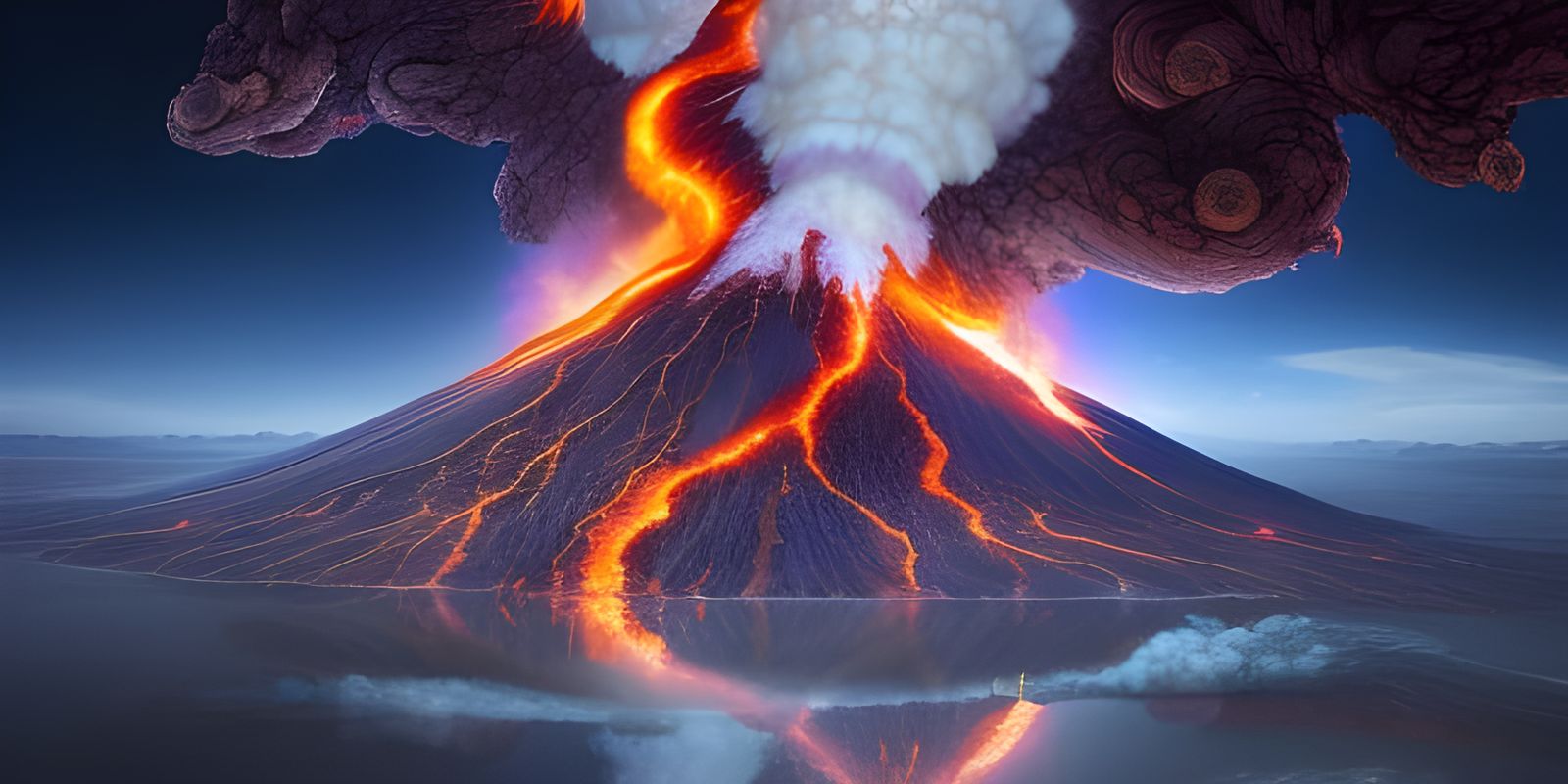 The Eruption - AI Generated Artwork - NightCafe Creator