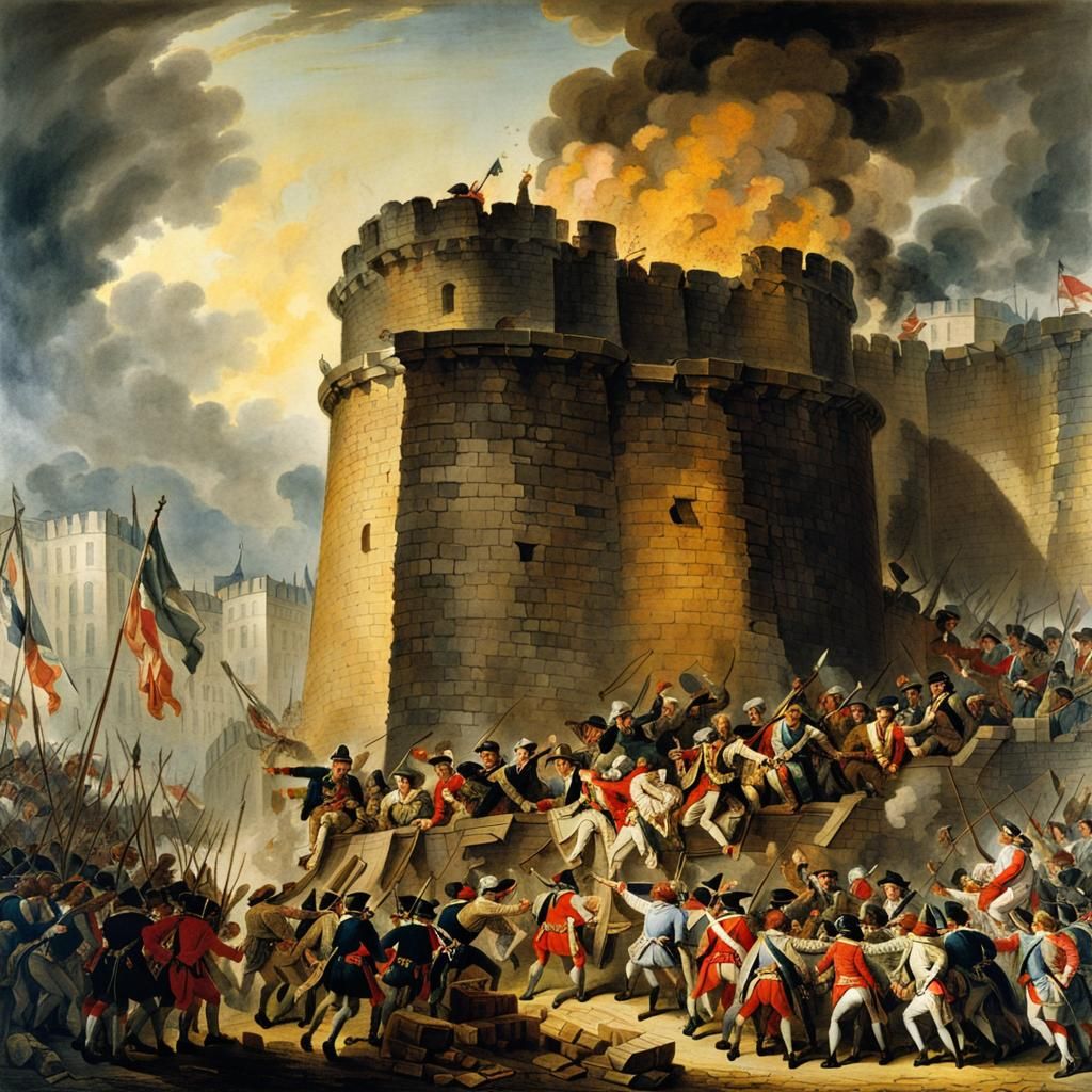 Storming the Bastille - AI Generated Artwork - NightCafe Creator