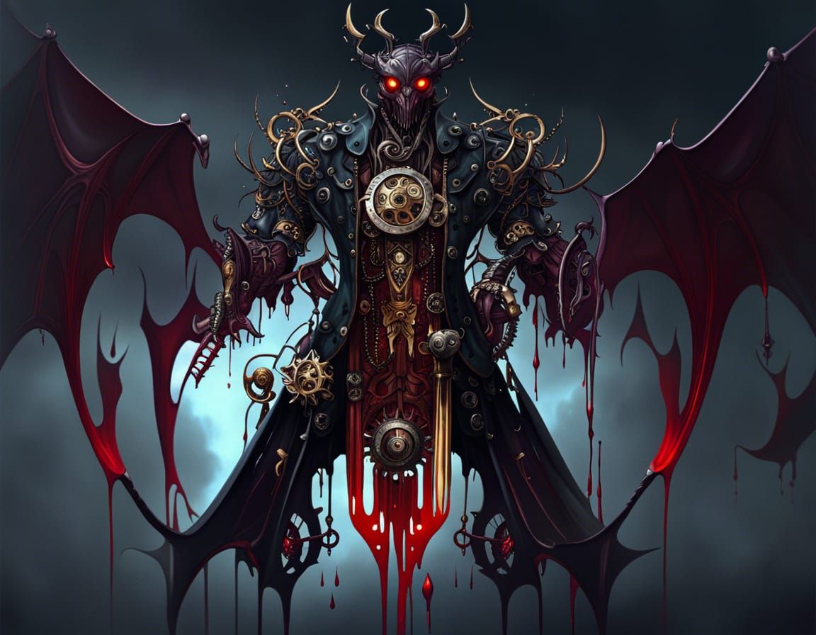 Clockwork Demon Lord - AI Generated Artwork - NightCafe Creator