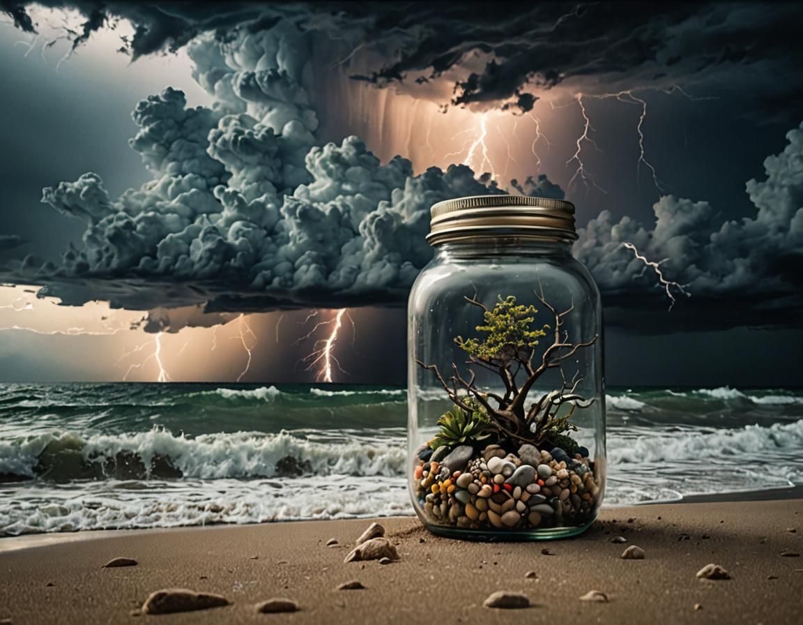 Calm inside the Storm - AI Generated Artwork - NightCafe Creator