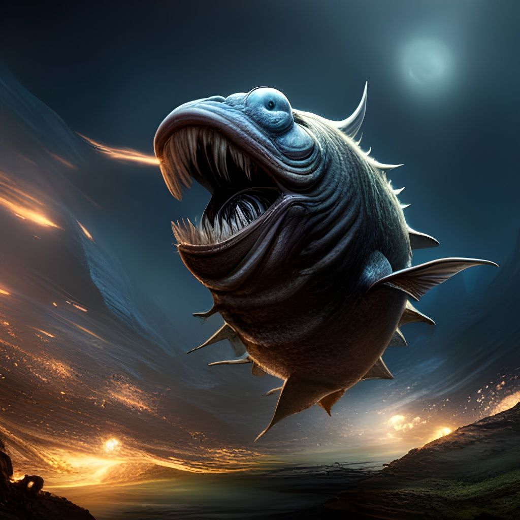 hideous fish - AI Generated Artwork - NightCafe Creator