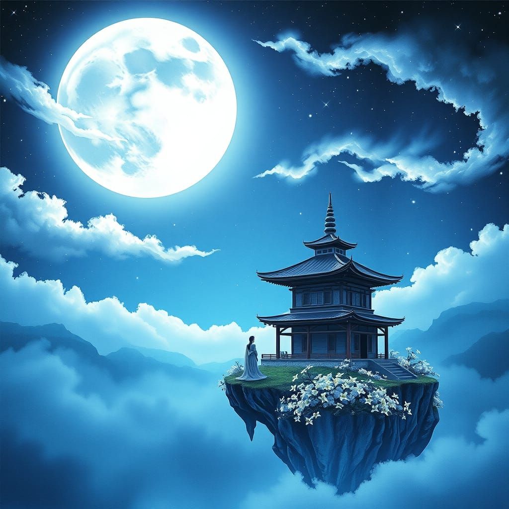 Lunar Reverie: A Celestial Dreamscape