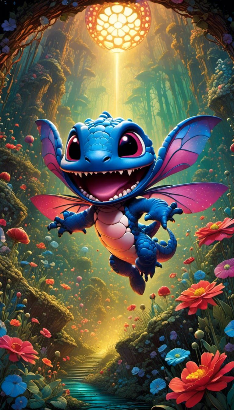 Little Blue Creature - AI Generated Artwork - NightCafe Creator