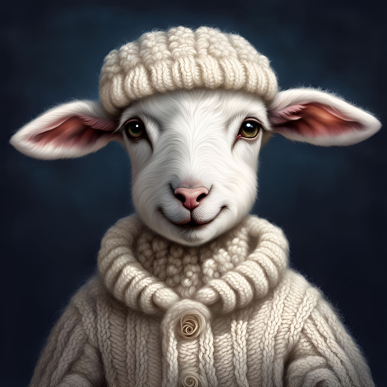 Likeable lamb - AI Generated Artwork - NightCafe Creator