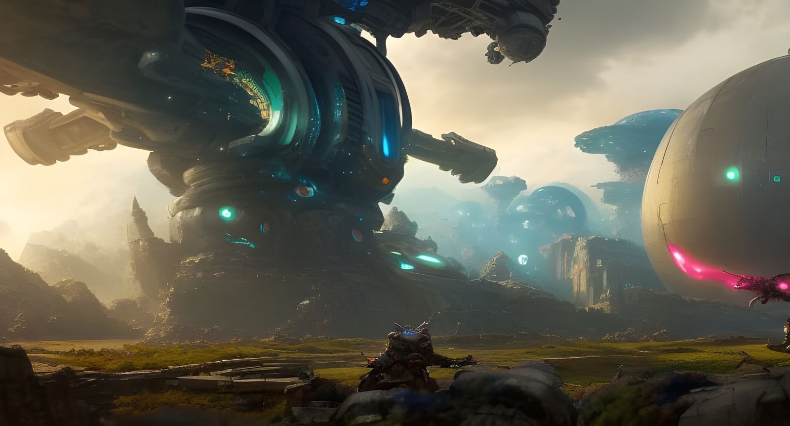 Exoplanet Colonization - AI Generated Artwork - NightCafe Creator