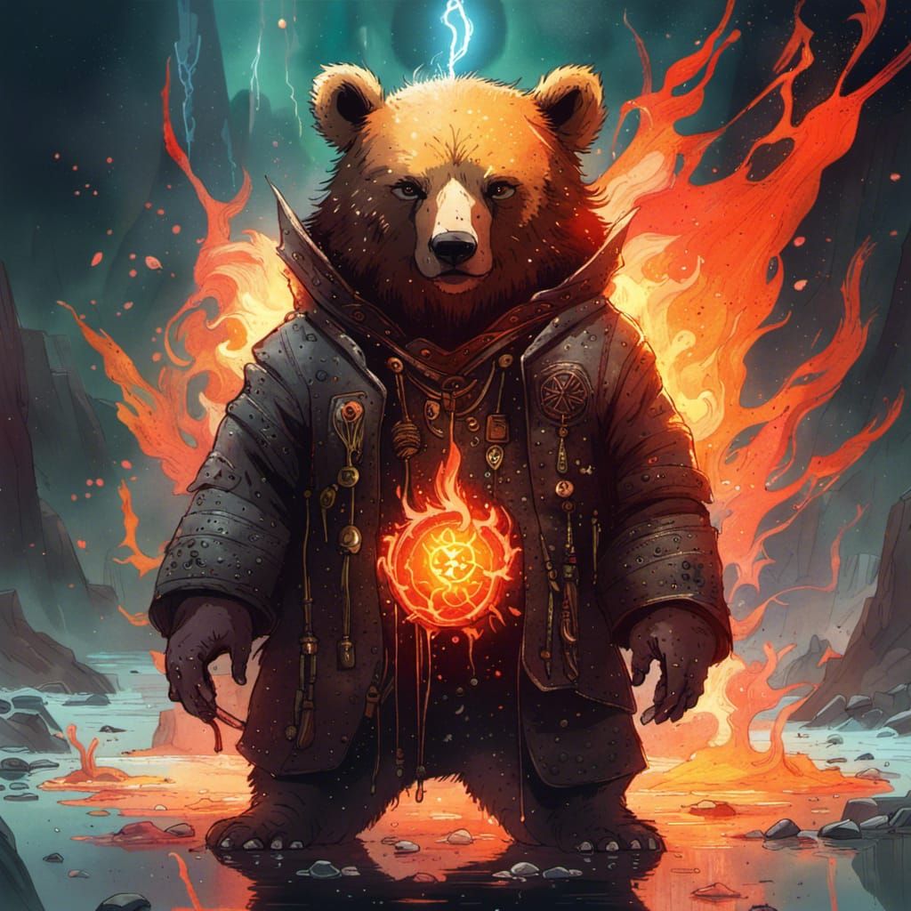 HellBear - AI Generated Artwork - NightCafe Creator