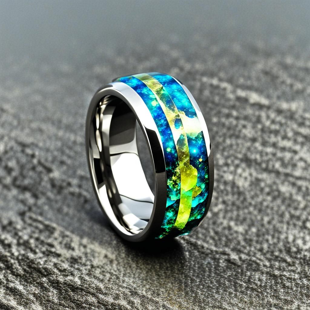 Plutonium Wedding Ring - AI Generated Artwork - NightCafe Creator