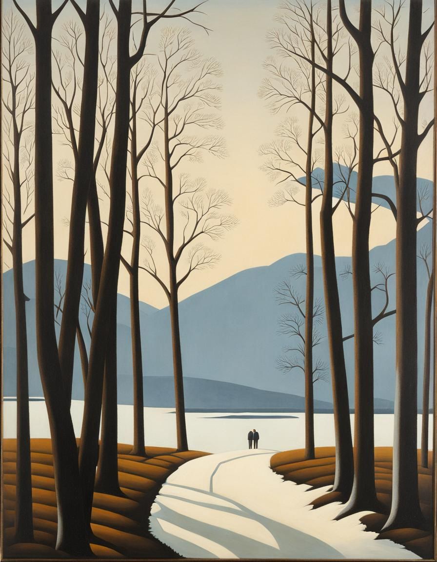 In the Distance by George Ault - AI Generated Artwork - NightCafe Creator