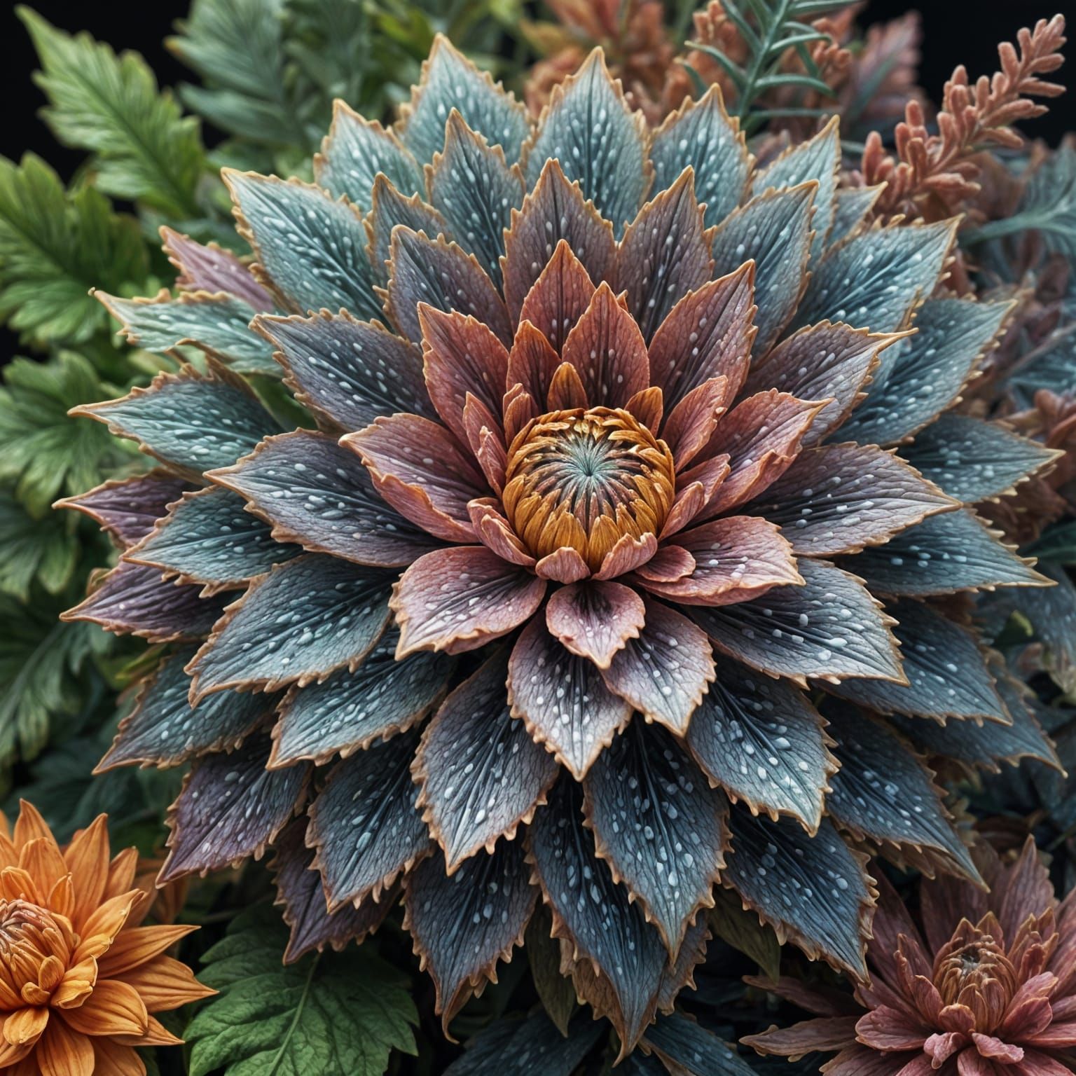 Fractals in nature - Vibrant Floral Patterns in Nature