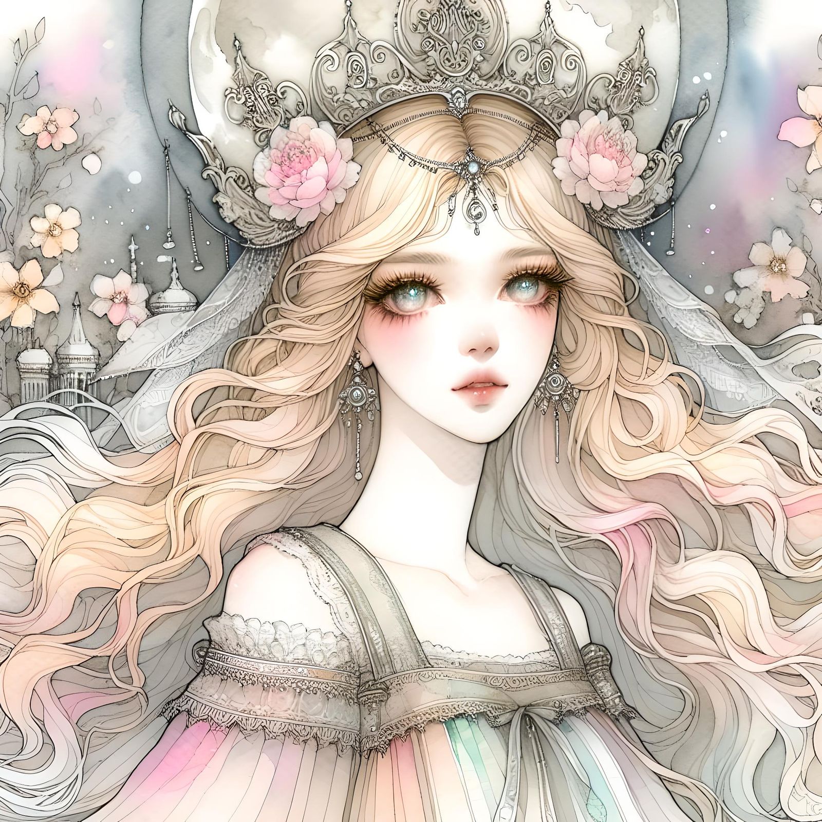 Lunar Princess - AI Generated Artwork - NightCafe Creator