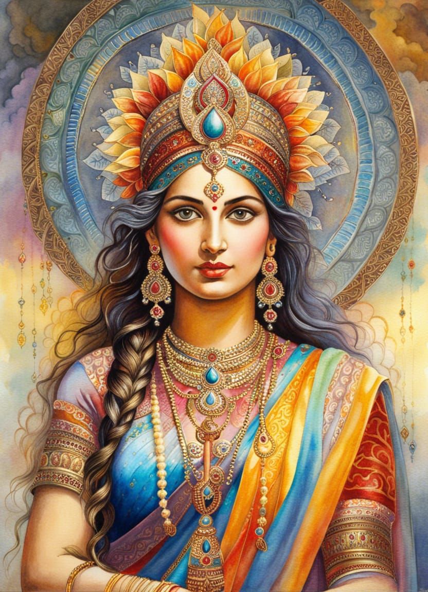 Goddess Parvati. Sonia Sarkali - AI Generated Artwork - NightCafe Creator