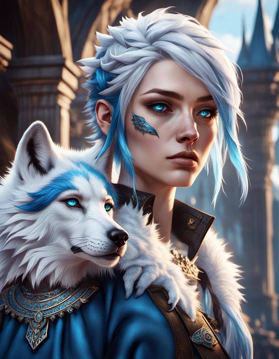 Pale Wolf 2 - AI Generated Artwork - NightCafe Creator