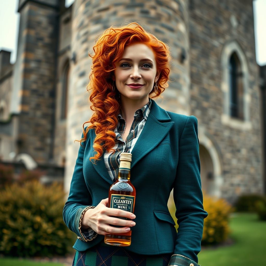 Modern Scottish CEO Princess Merida in Alexander M... - AI Art