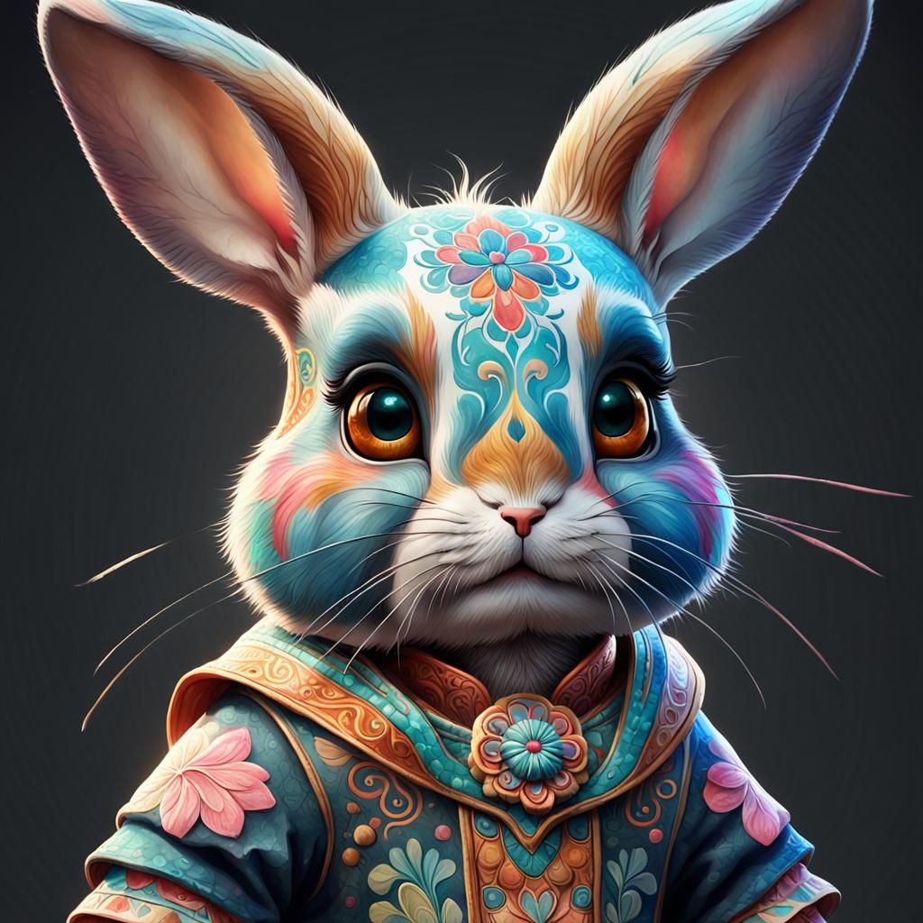 Cute Bunny - AI Generated Artwork - NightCafe Creator