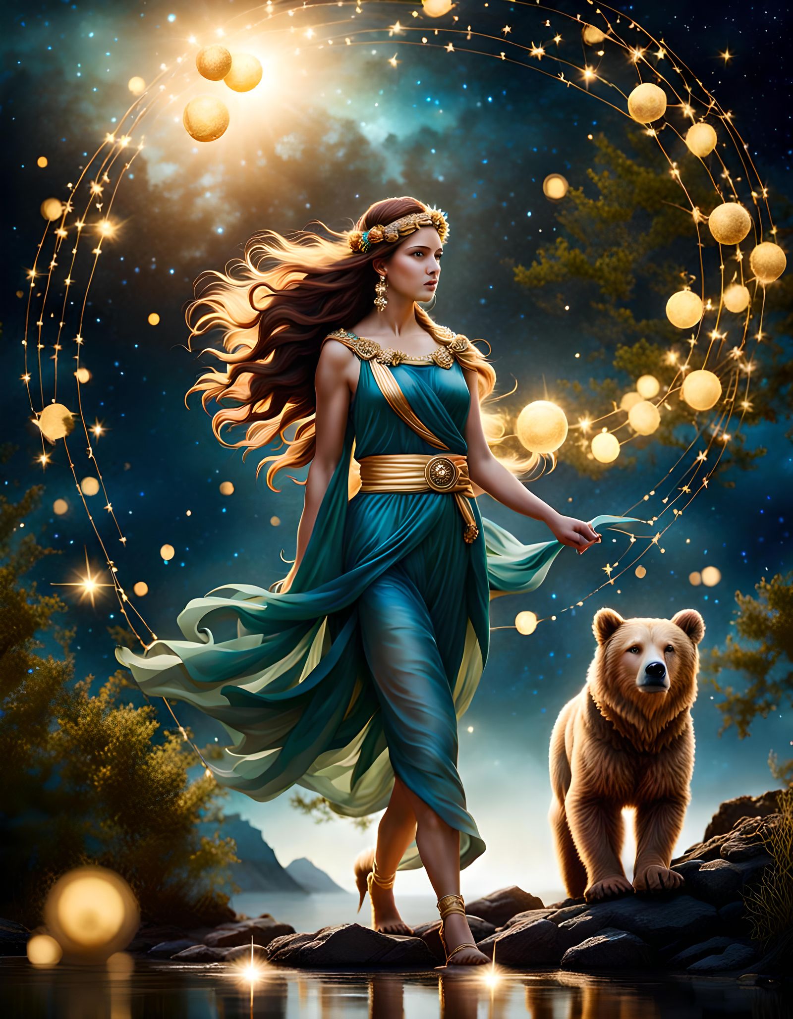 Callisto in the Great Bear - AI Generated Artwork - NightCafe Creator