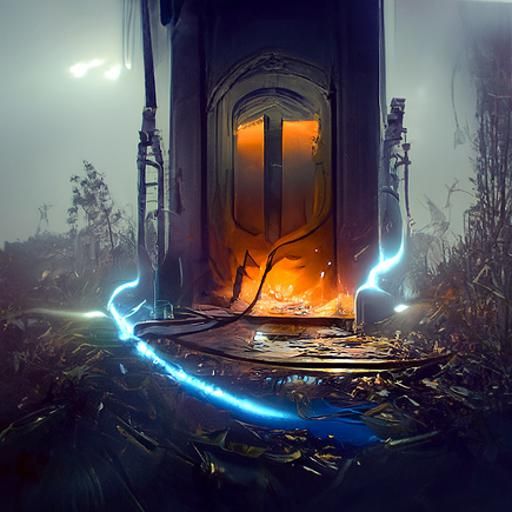 portal to another dimension cryengine featured on artstation Greg Rutkowski brooding glowing ...