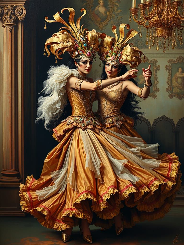 The twins loved to dance - Ethereal Duchess Enjoys Lavish Da...