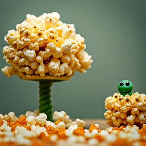 Popcorn alien HB 🎂 celebration 🍿 👽 - AI Generated Artwork - NightCafe ...