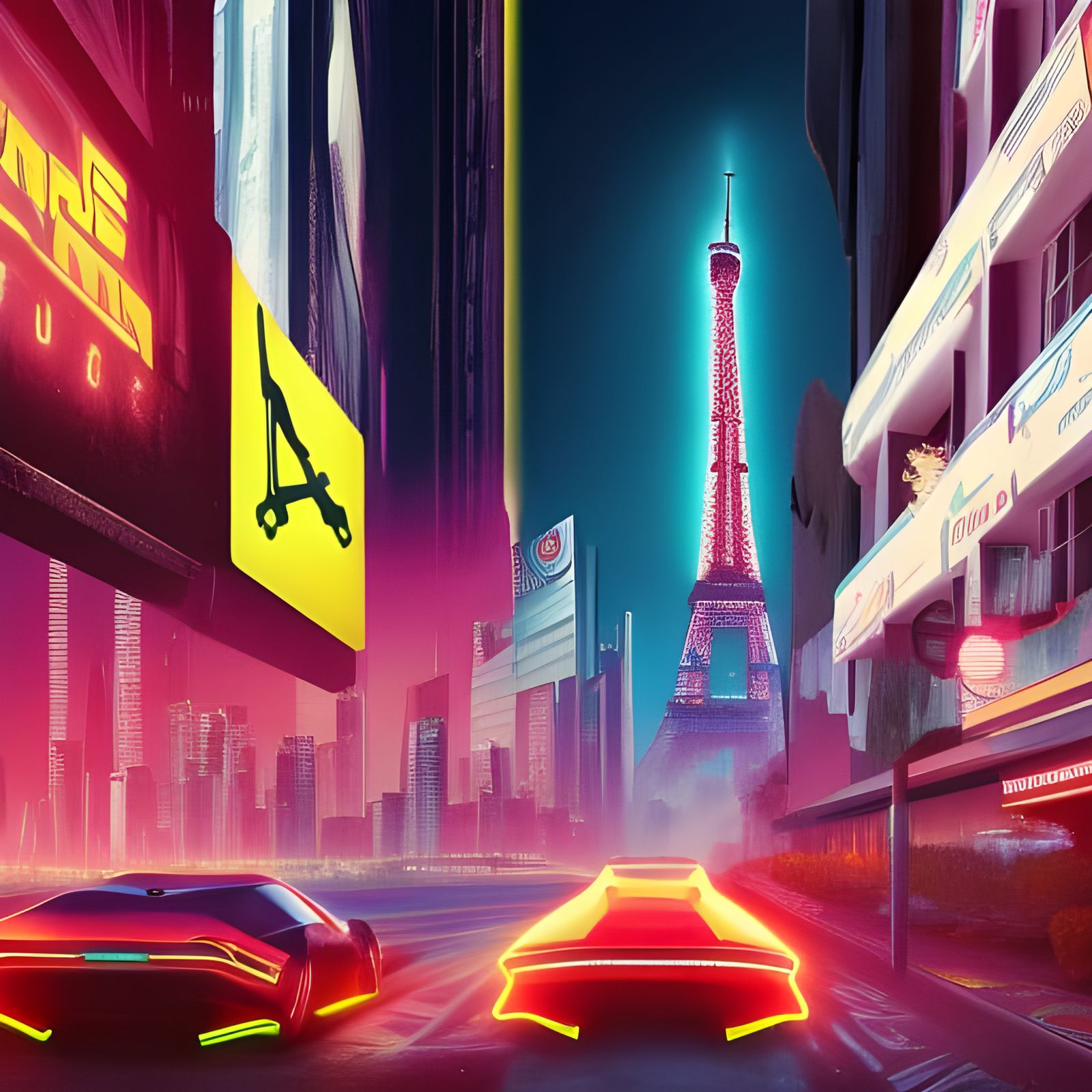 Paris, future... - AI Generated Artwork - NightCafe Creator
