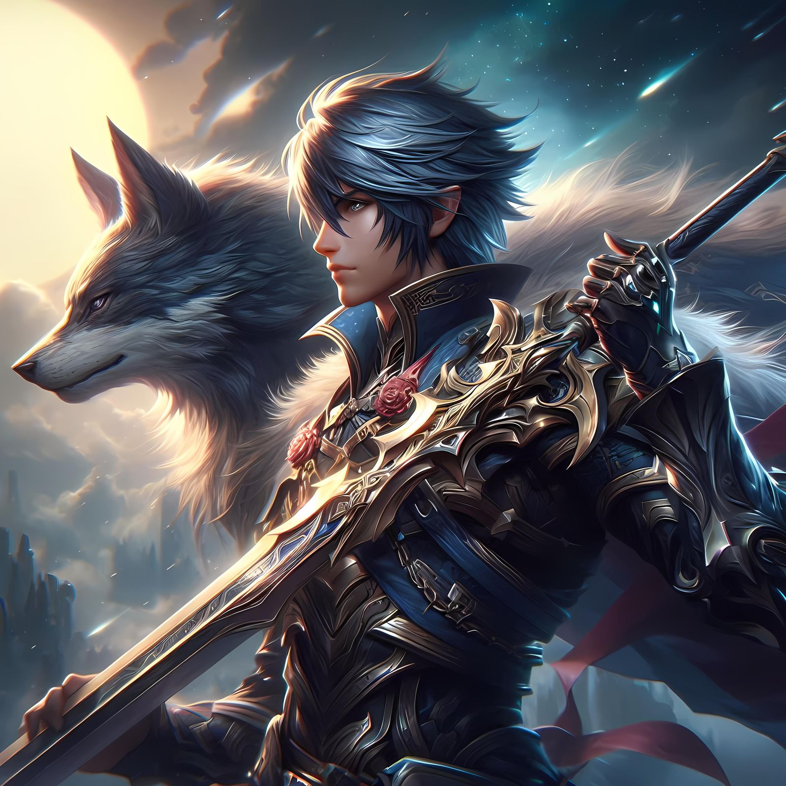 Wolfblade - AI Generated Artwork - NightCafe Creator