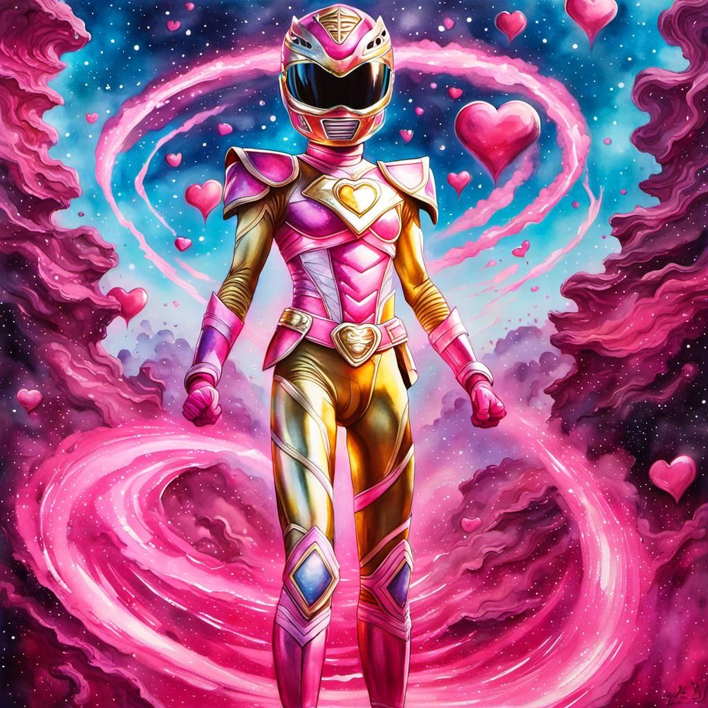 Amazing Pink Ranger - AI Generated Artwork - NightCafe Creator