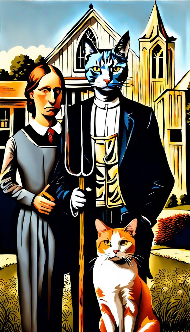 american gothic style - AI Generated Artwork - NightCafe Creator