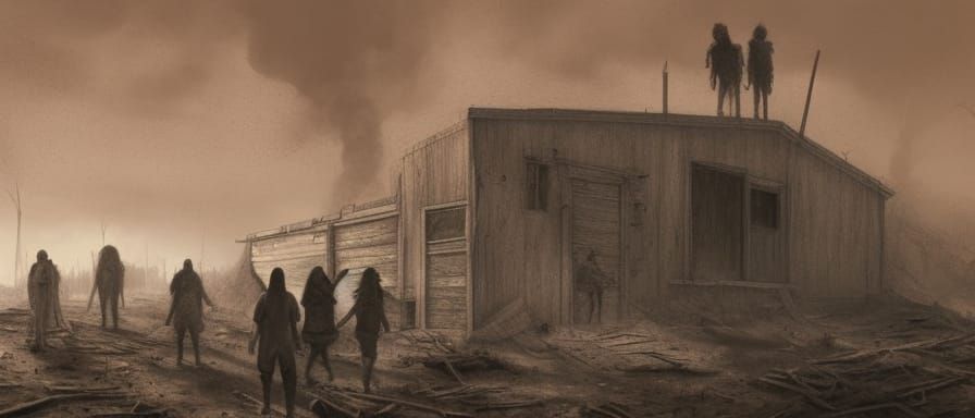 THE LAST PEOPLE ON EARTH IN A LONELY TOWN IN A POST-APOCALYPTIC NUCLEAR ...