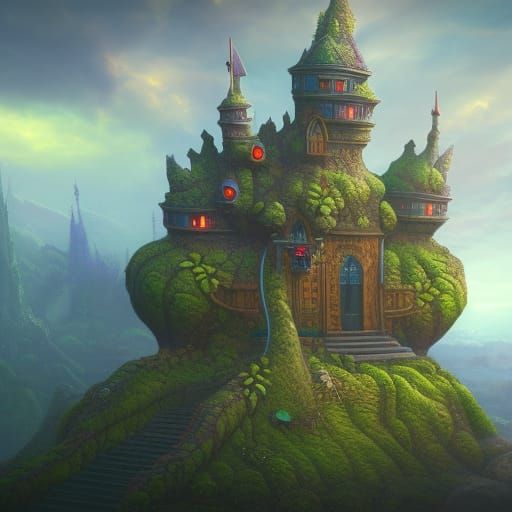 Frog Castle - AI Generated Artwork - NightCafe Creator