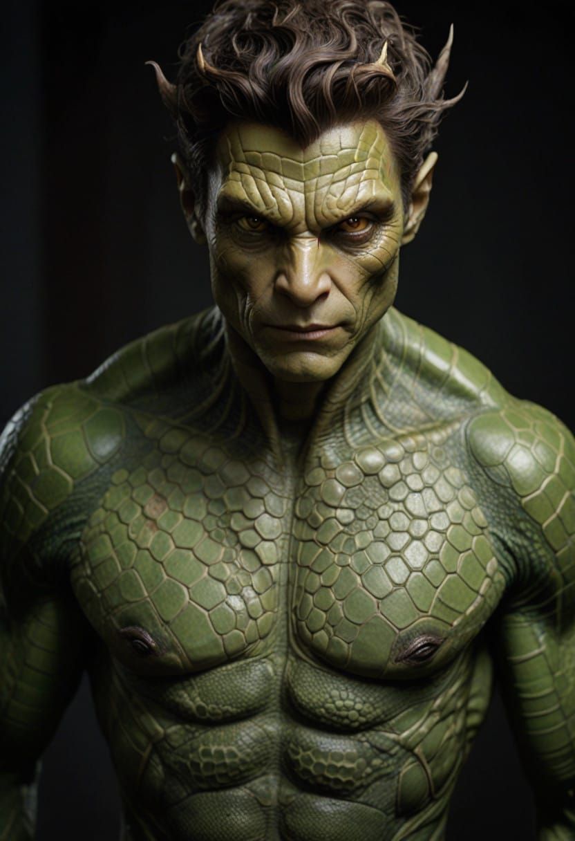 handsome humanoid reptilian man - Reptilian Humanoid Figure ...