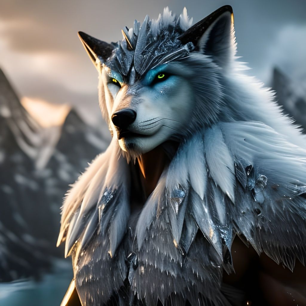 Frostwolf Alpha - AI Generated Artwork - NightCafe Creator