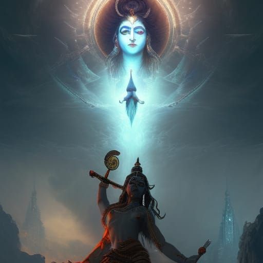 shiva mahadev - AI Generated Artwork - NightCafe Creator