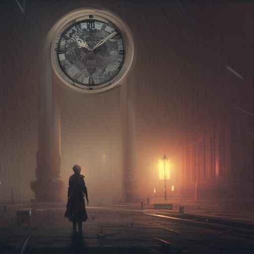 Ominous clocks, scary clocks, dark clocks - AI Generated Artwork ...
