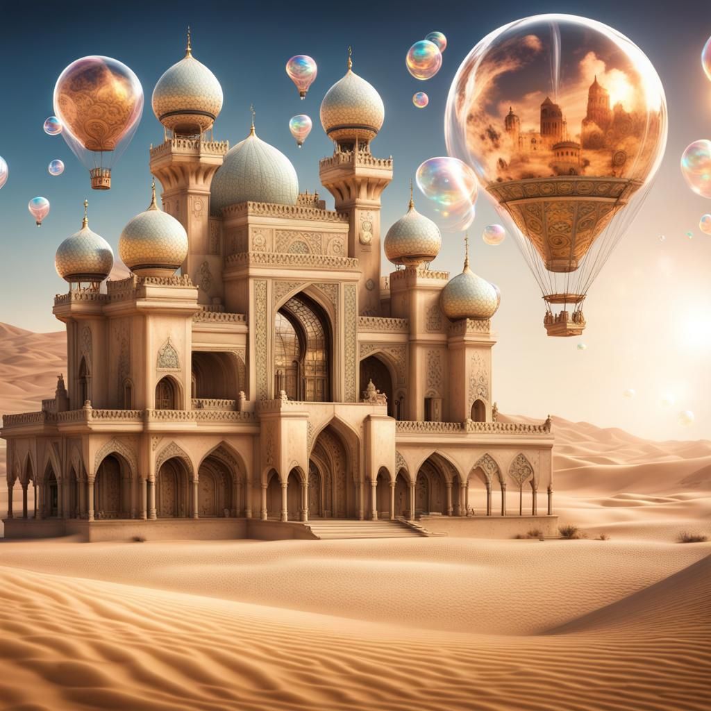 Arabian Fantasy Palace - AI Generated Artwork - NightCafe Creator