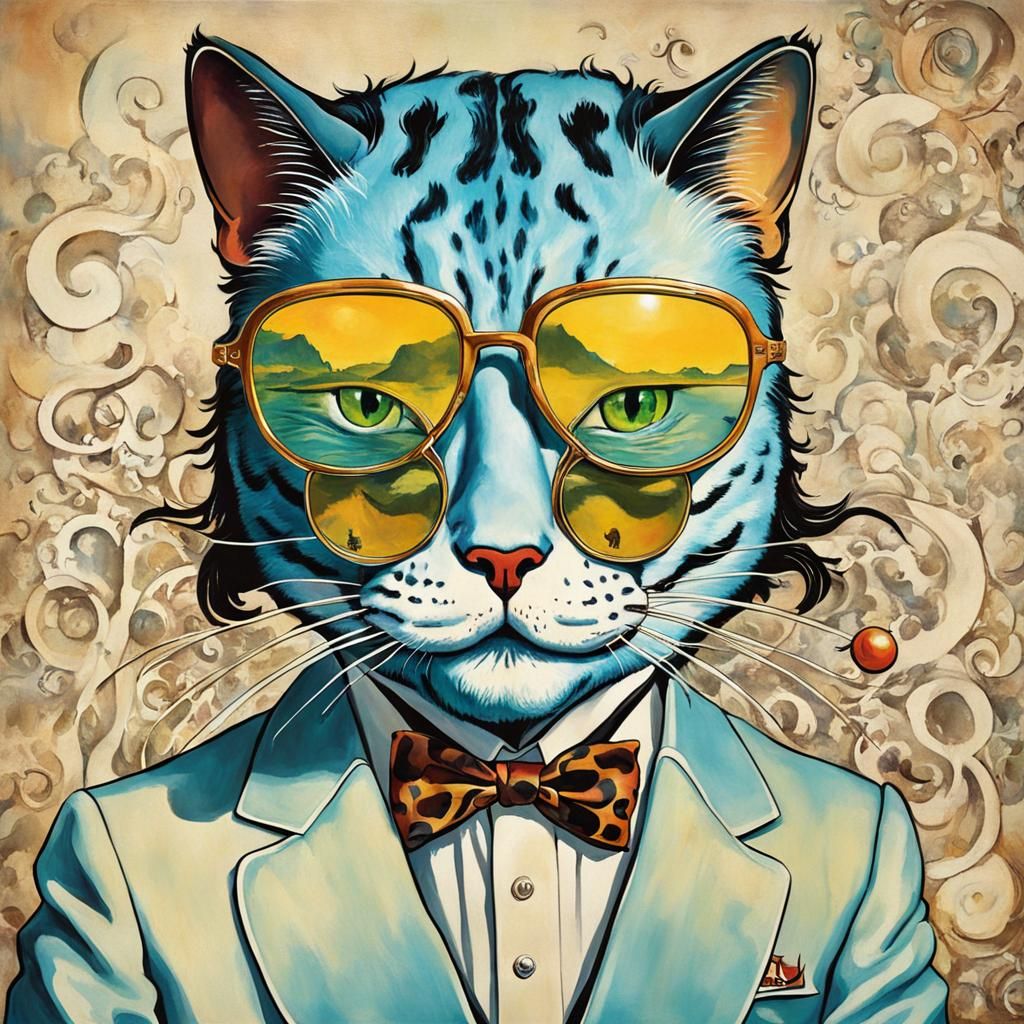 The surrealist cool cat - AI Generated Artwork - NightCafe Creator