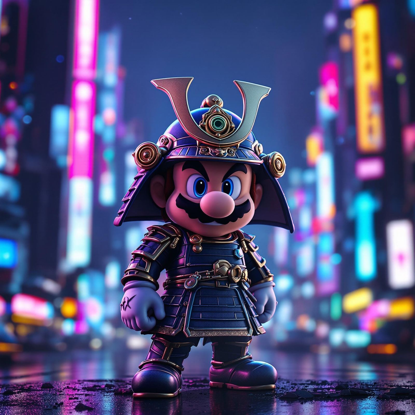 Super Mario metal edition In samurai gear NFT Collection