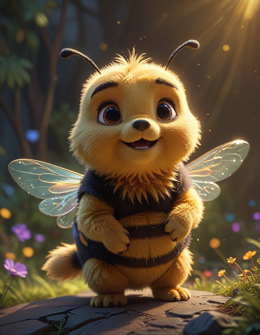 Winnie the Bee - Pixar-Inspired CGI Bee Meets Winnie the Poo...