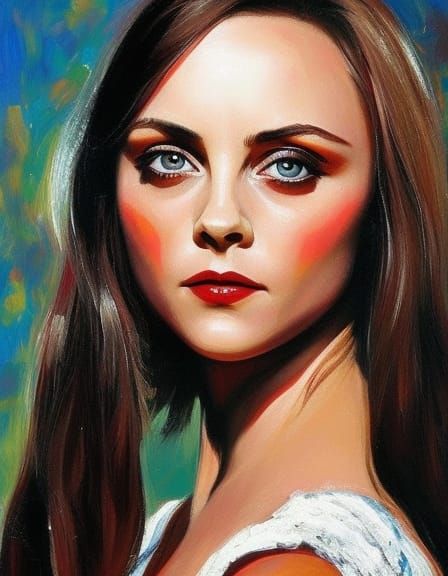 Christina Ricci (Jackson Pollock) - AI Generated Artwork - NightCafe ...