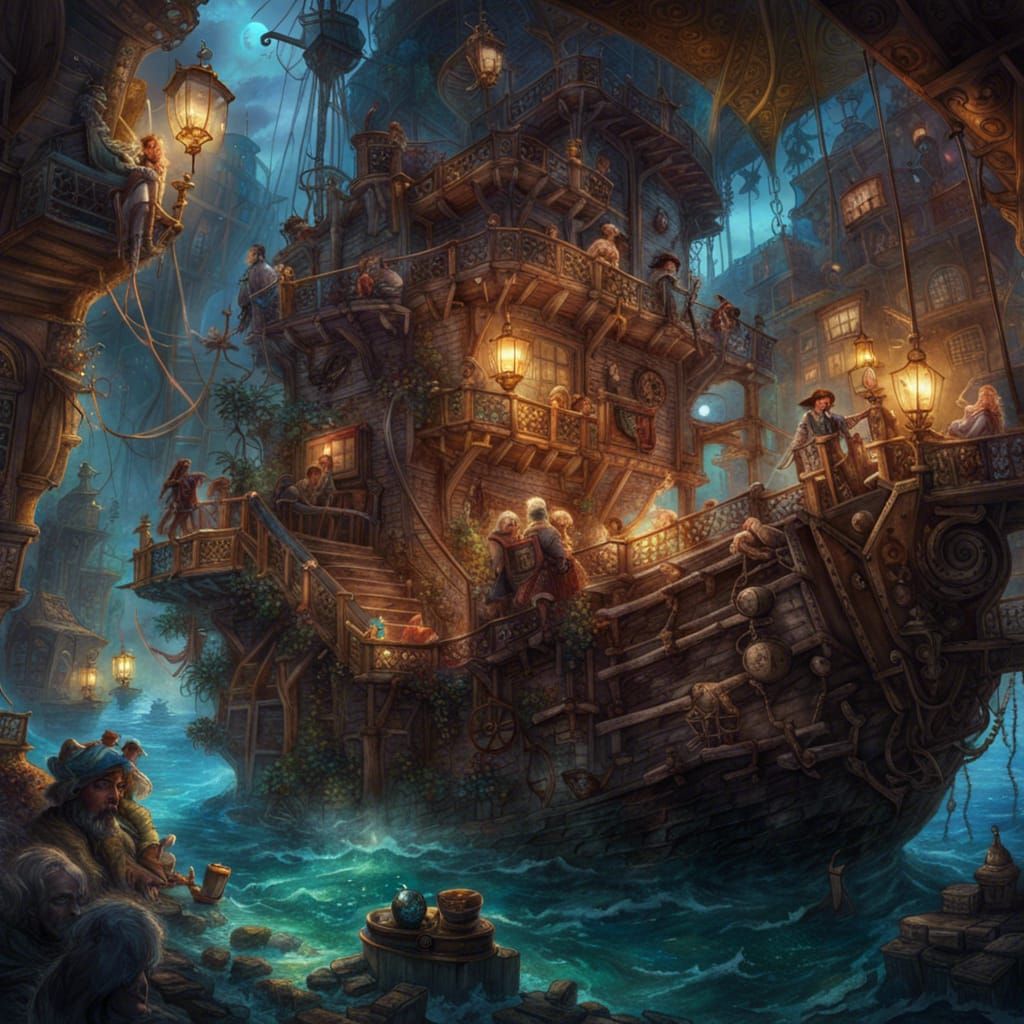 Pirate Hideouts - AI Generated Artwork - NightCafe Creator