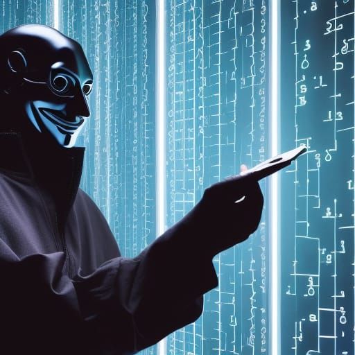 Anonymous guy forks mask, the matrix, cyber, neon matrix, coding ...