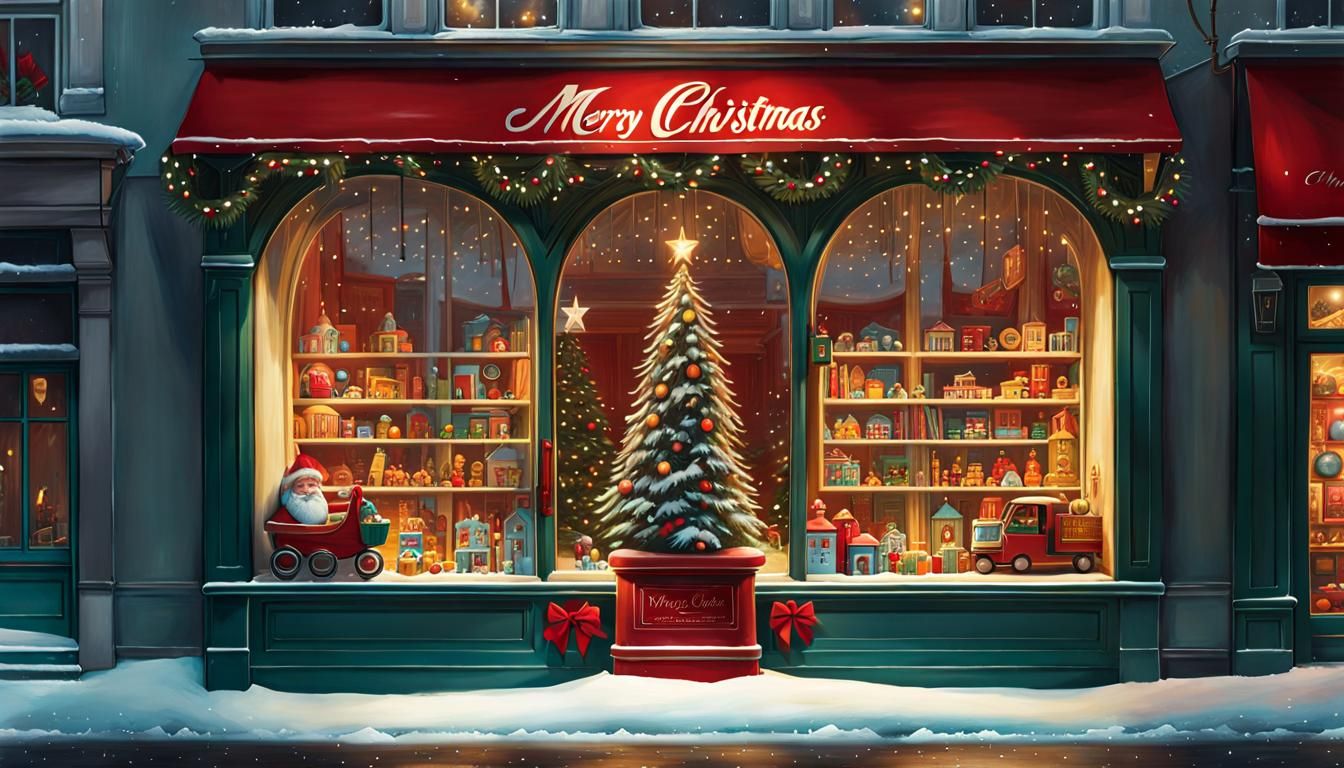 Toy Shop Window Display - AI Generated Artwork - NightCafe Creator