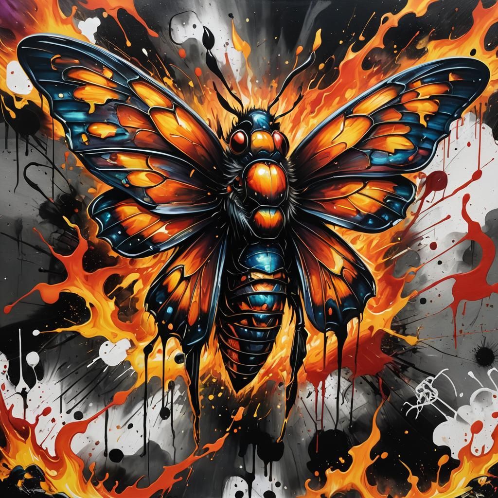 My, my, those eyes like fire I'm a winged insect, you're a funeral pyre ...