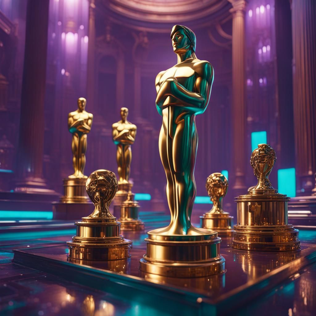Oscar awards 8k resolution dynamic lighting hyperdetailed intricately ...