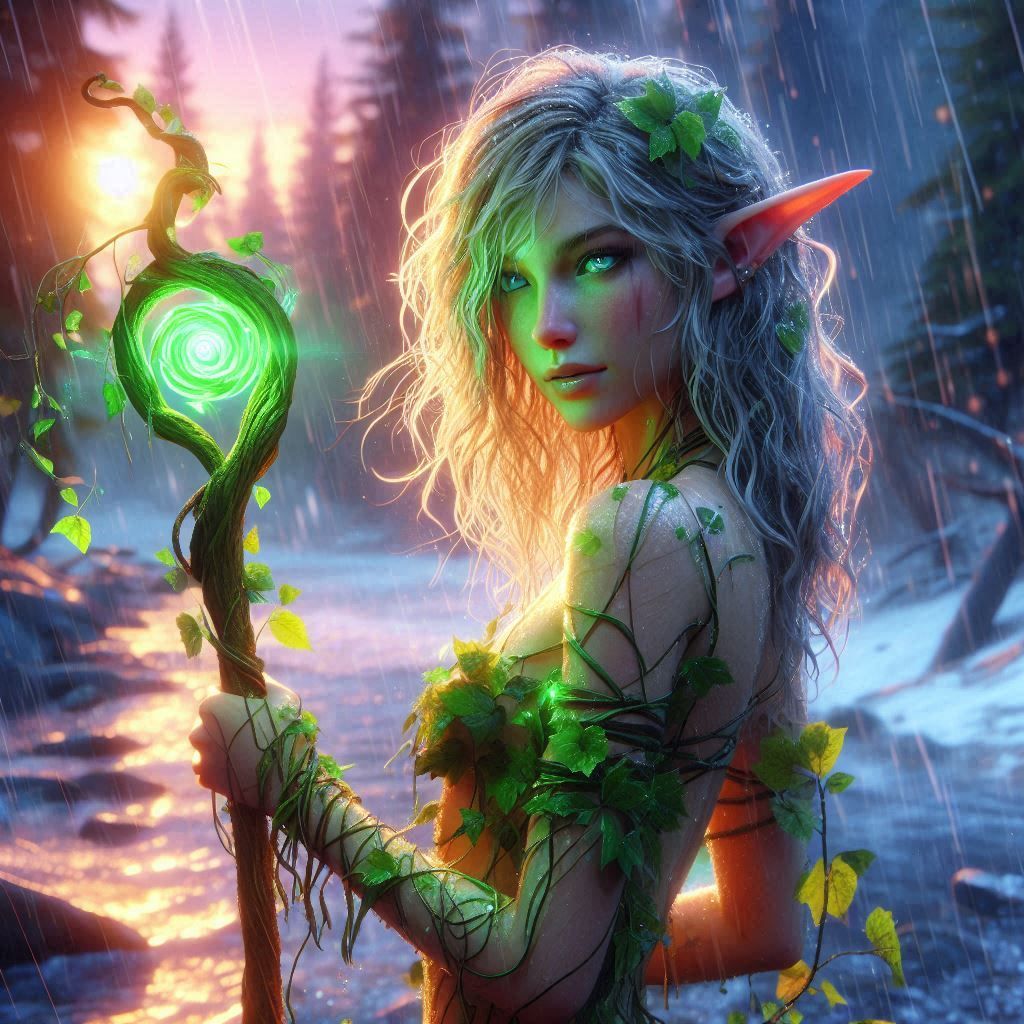 More Druid Elf Girl - AI Generated Artwork - NightCafe Creator