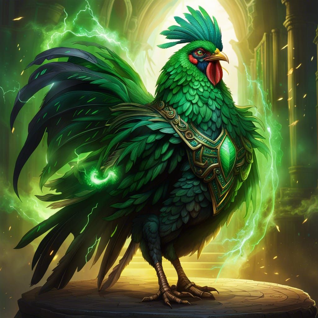 Mystical Biker Chicken - AI Generated Artwork - NightCafe Creator